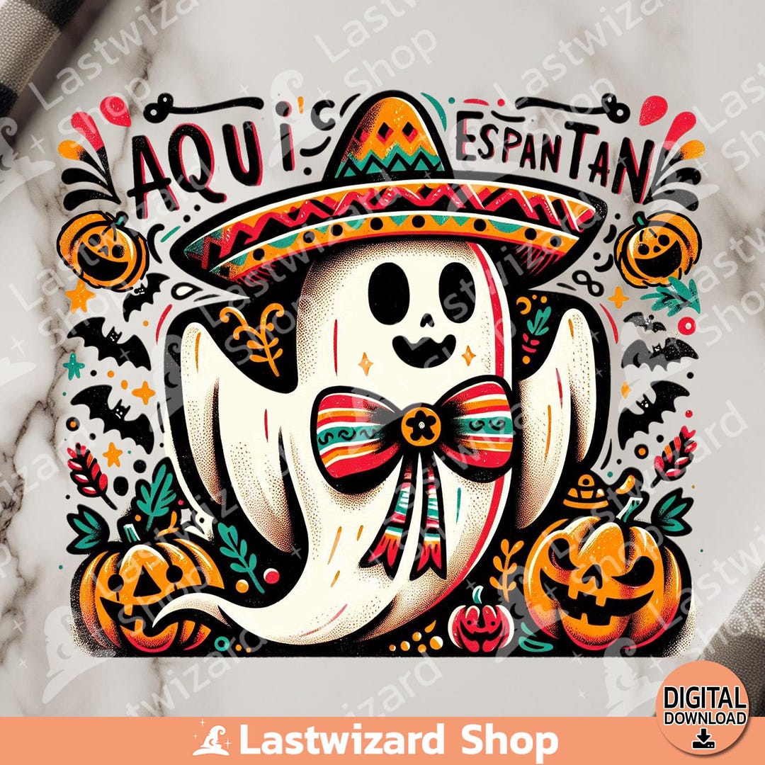Aqui Espantan Png, Dia De Muertos Png Sublimation Design, Halloween ...