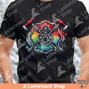 Firefighter Symbol PNG: Retirement Sublimation Design (digital Download ...