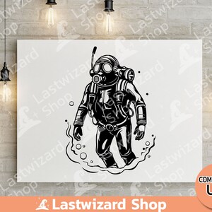 Scuba Diver in Underwater Svg, Beach Svg, Ocean Snorkeling for T Shirt ...