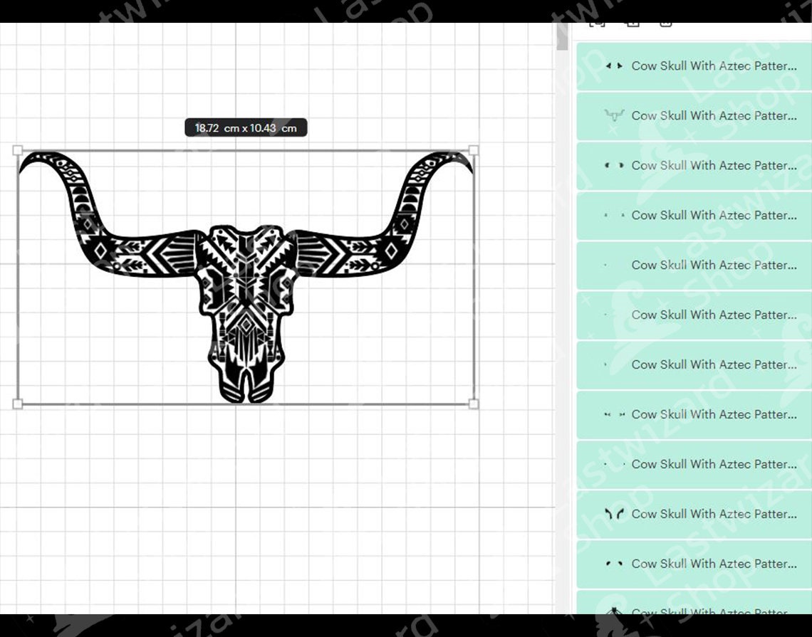 Cow Skull With Aztec Pattern Svg Farm Svg Bull Skull Cowboy - Etsy