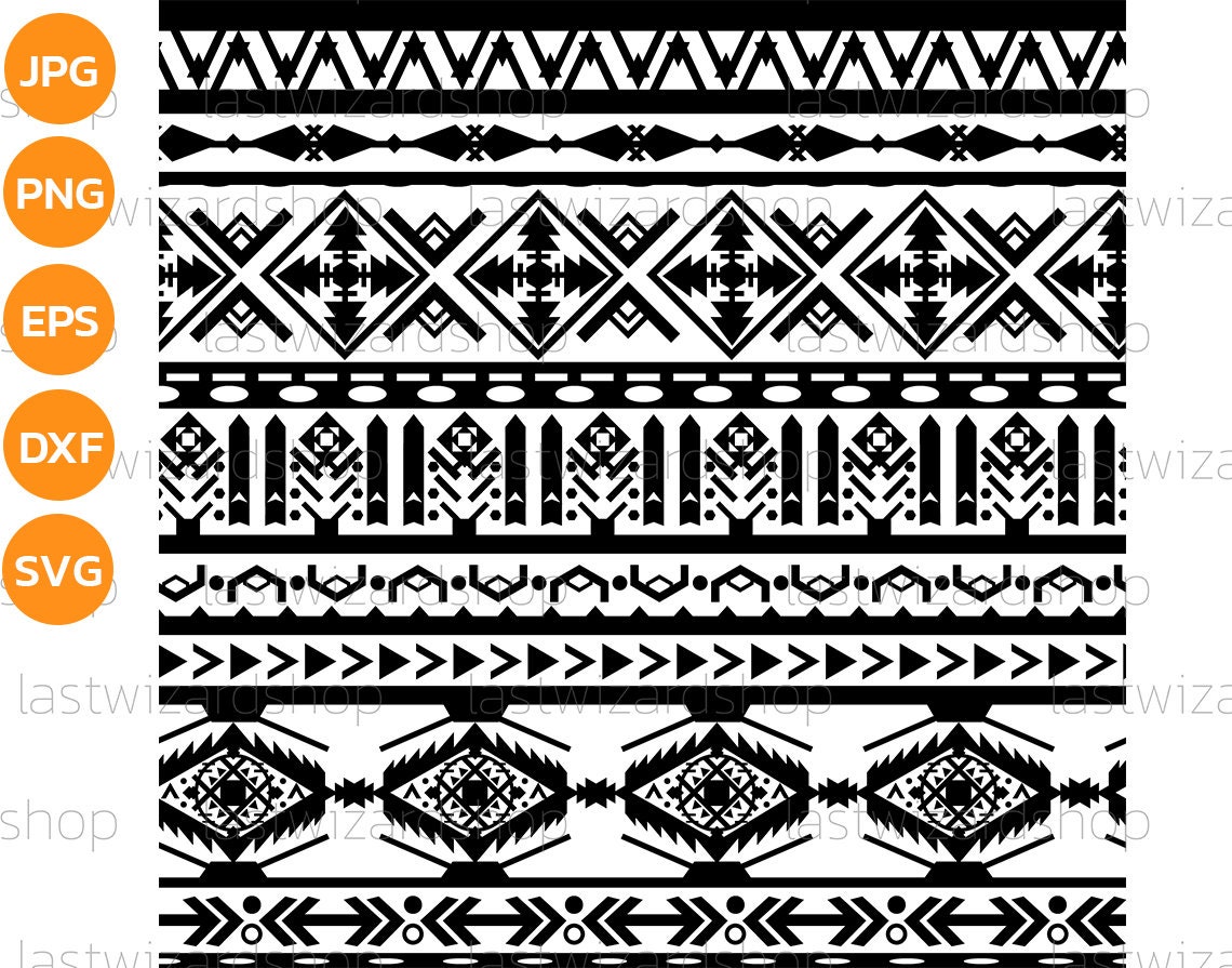 Aztec Print Pattern Svg Southwest Aztec Svg Seamless Pattern | Etsy