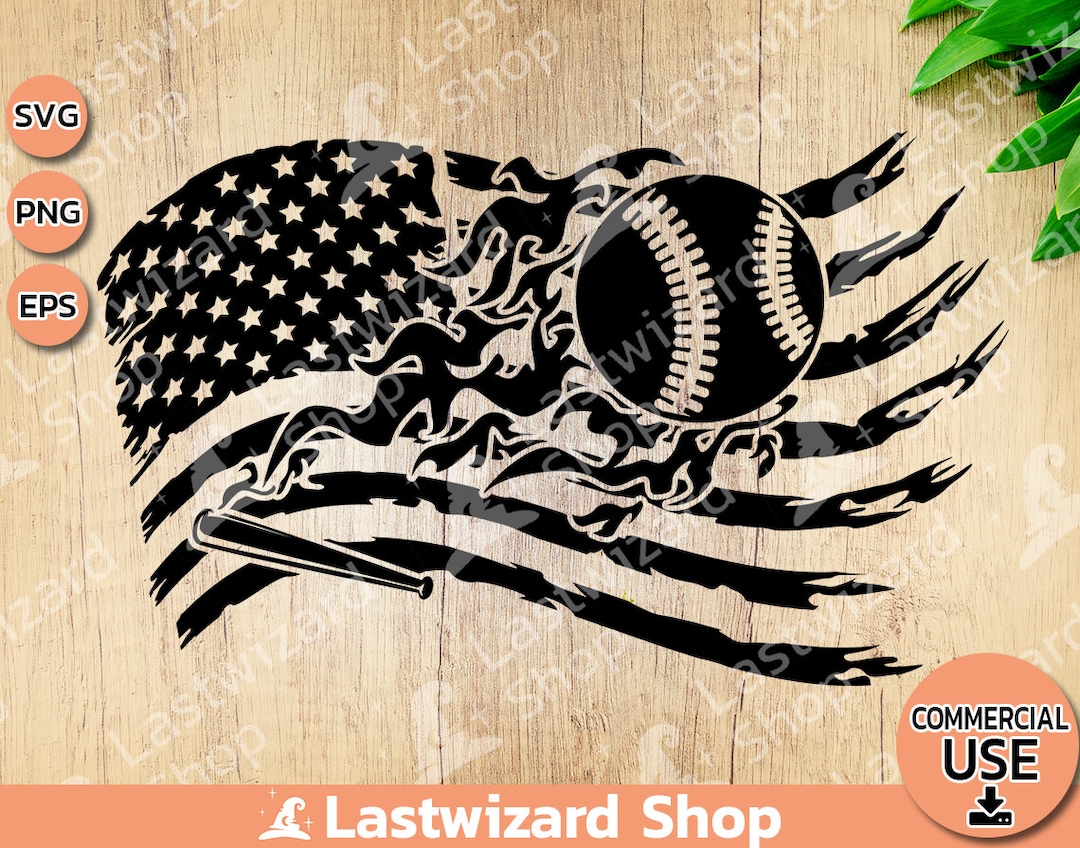 Baseball Distressed American Flag Svg, Baseball Team Svg, Sport Svg ...