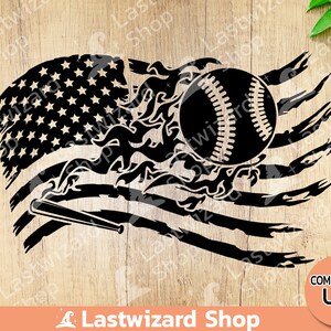 Baseball Distressed American Flag Svg, Baseball Team Svg, Sport Svg ...