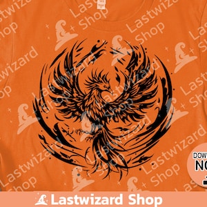 Phoenix Mythological Rebirth Svg, Bird Svg, Fire Svg, Rising Svg ...