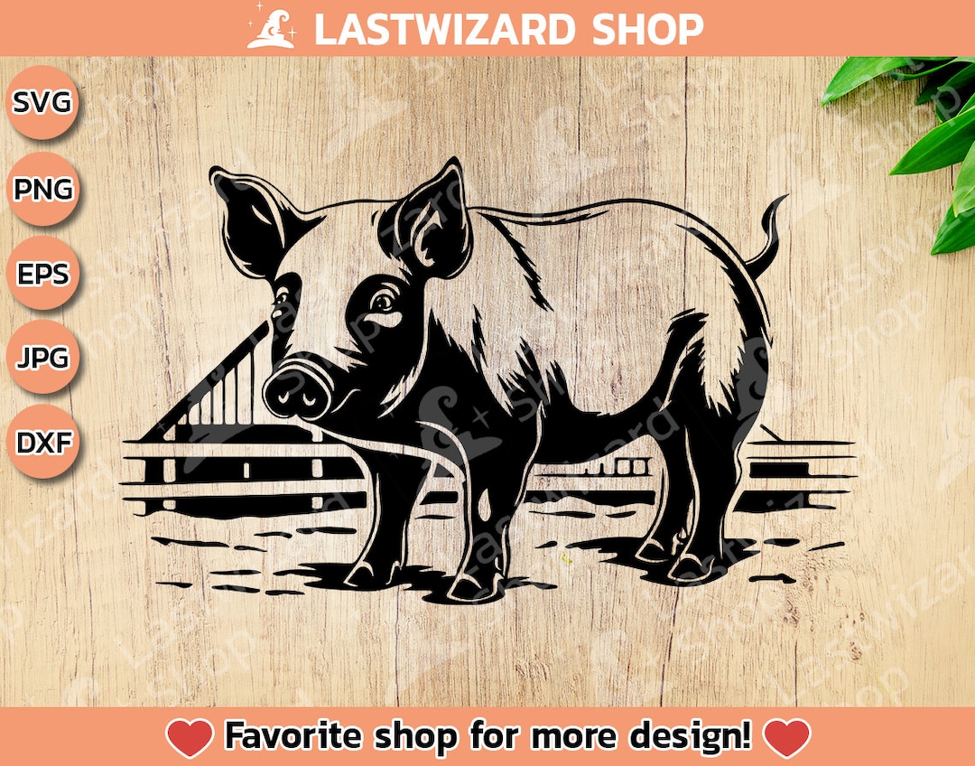 Pig With Farm Svg Png, Farm Animal Svg, Farm Life Svg, Welcome Local ...