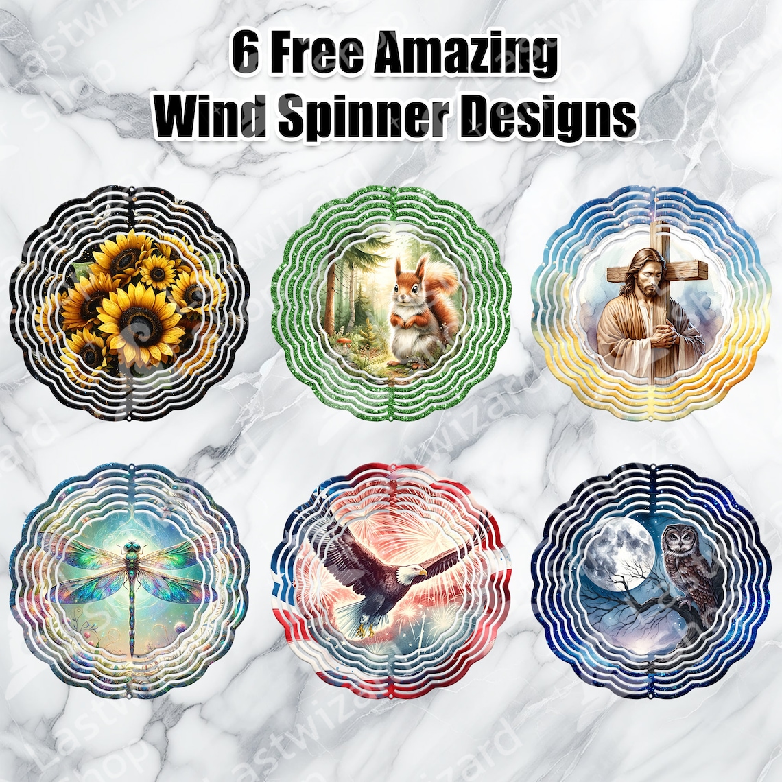 Sunflower Wreath Wind Spinner Sublimation Design, Summer Floral Garden ...