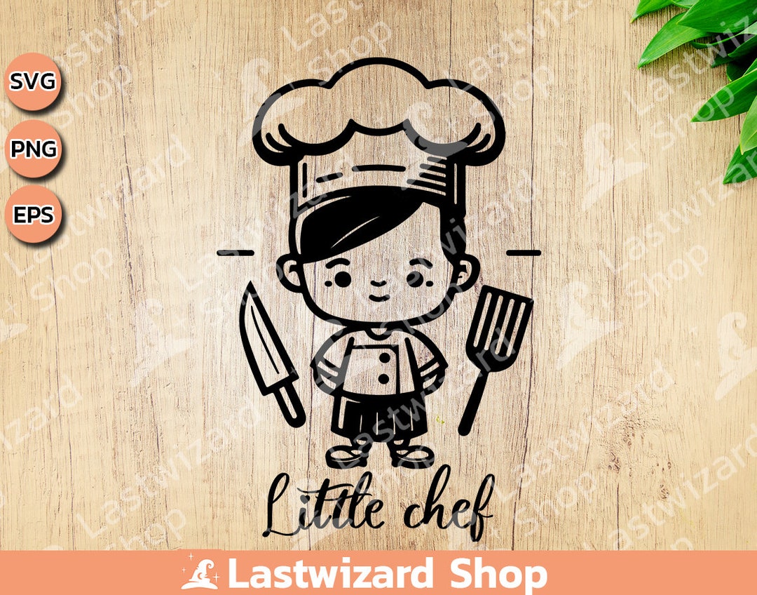 Little Chef Svg, Cooking Svg, Kitchen Svg, Chef Hat Svg, Baking Svg ...