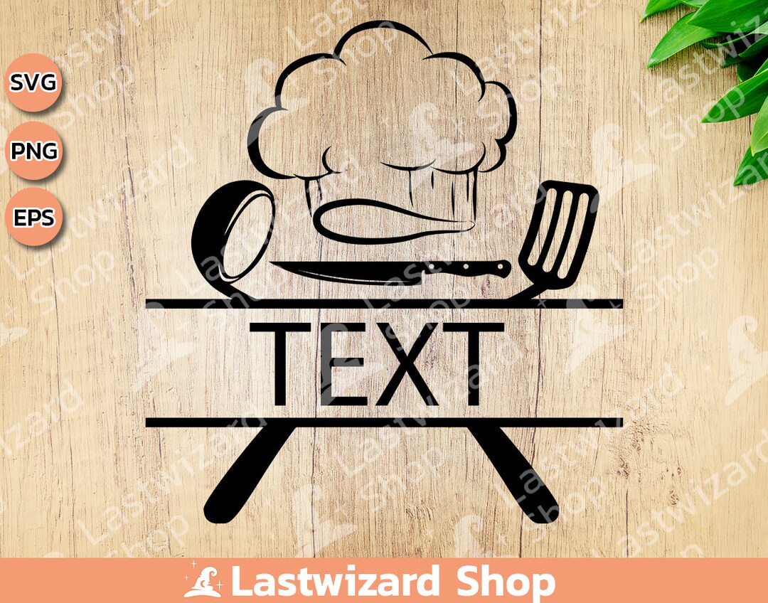 Chef Name Monogram SVG PNG File, Culinary School for T Shirt, Sous Chef ...