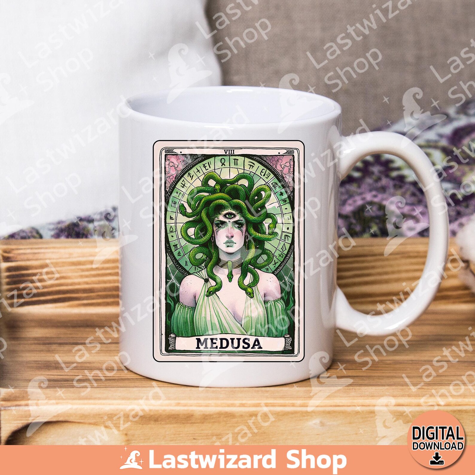 Medusa Tarot Card PNG for Greek Mythology Buffs, Feminist Art ...