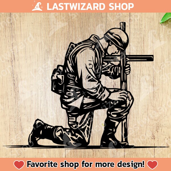 Kneeling Soldier Dxf - Etsy