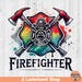 Firefighter Symbol PNG: Retirement Sublimation Design (digital Download ...