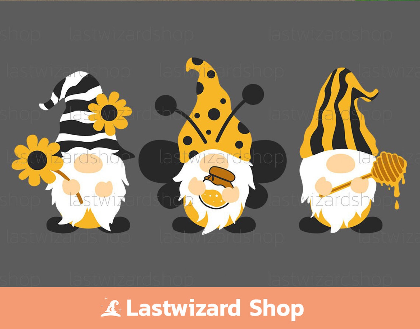 Bee Gnome With Sunflower Svg Honey Comb Svg Gnome Bee Keeper - Etsy