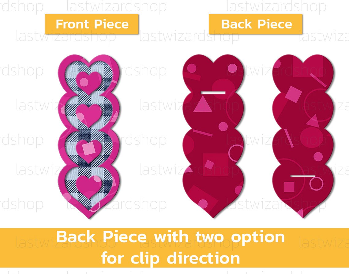 Valentines Heart Snap Clip Svg Love Svg Layered Heart Svg - Etsy