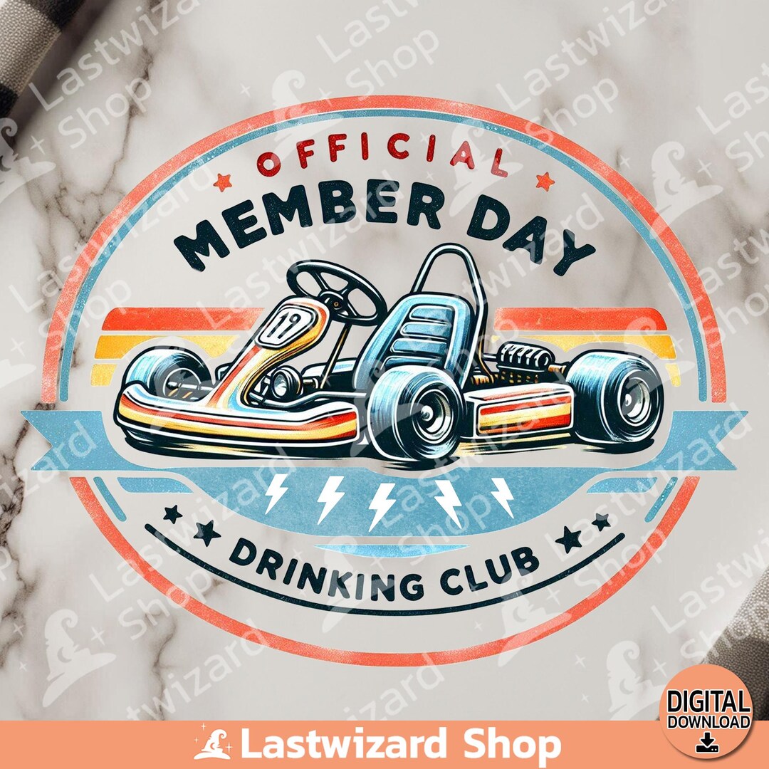 Day Drinking Club PNG: Gokart Sport, off Road Design (digital Download ...