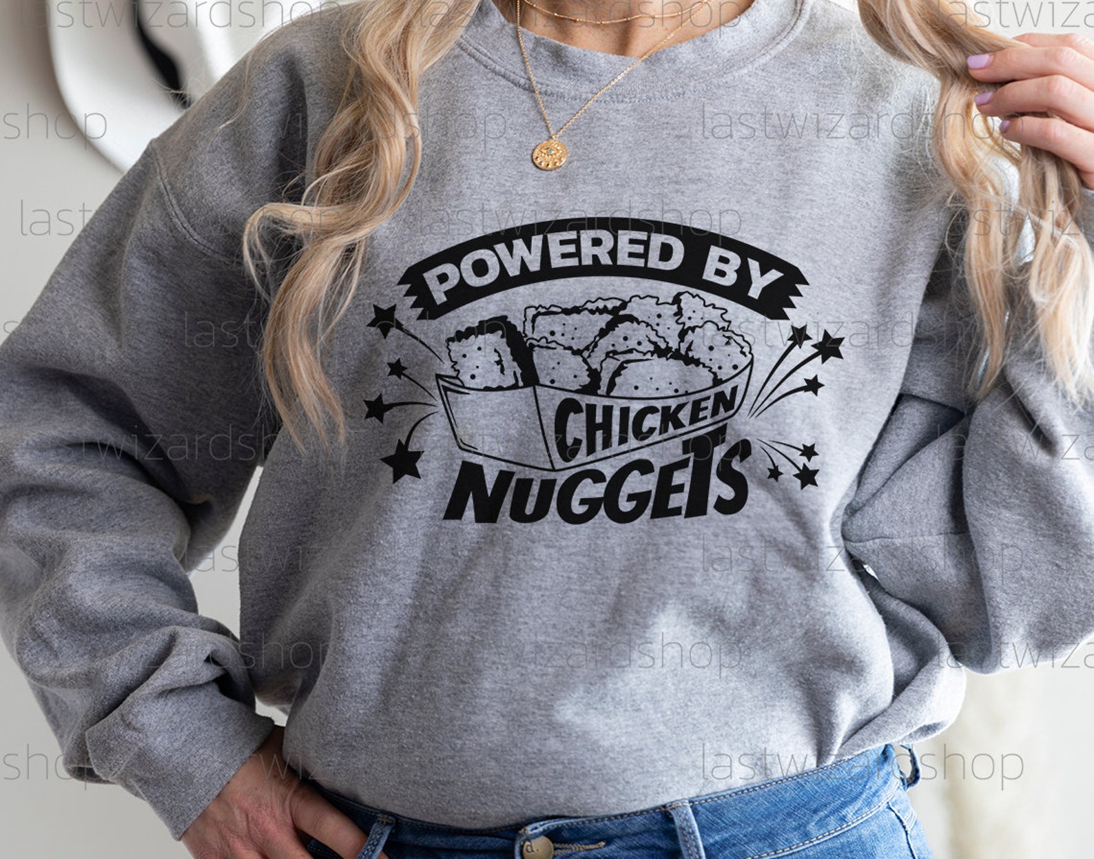 Powered by Chicken Nuggets Svg Snacks Svg Fast Food Svg - Etsy