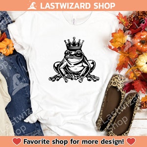 Frog King Svg Png, Frog Prince With Crown Clipart Svg, Birthday Svg ...