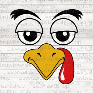 Turkey Face Svg, Fall Svg, Turkey Clipart, Autumn Svg, Thankful Svg ...