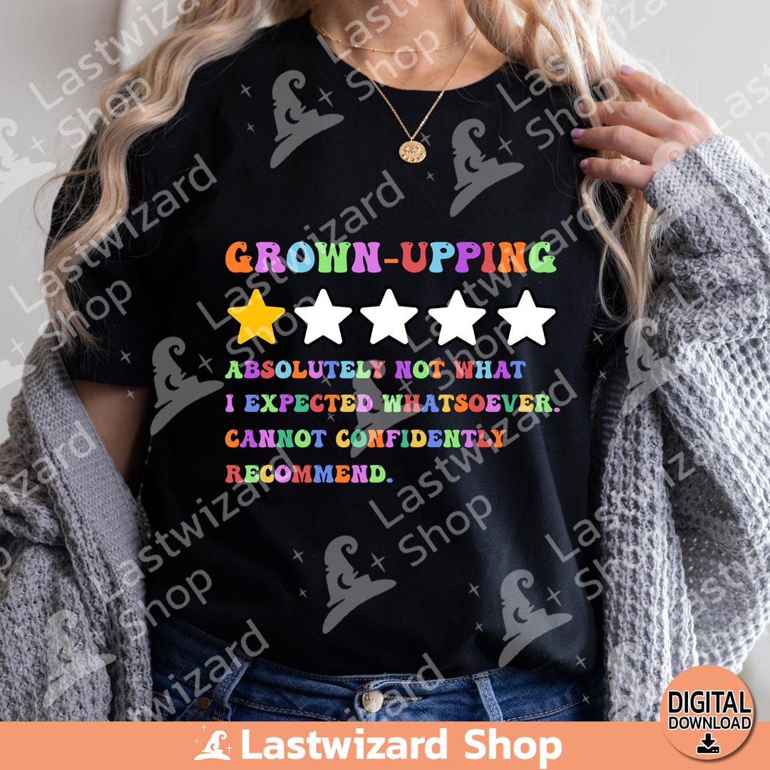 Snarky 1 Star Review PNG: Adulting Clipart (digital Download) - Etsy