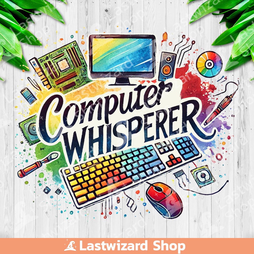 Computer Whisperer PNG: Funny IT Clipart (digital Download) - Etsy