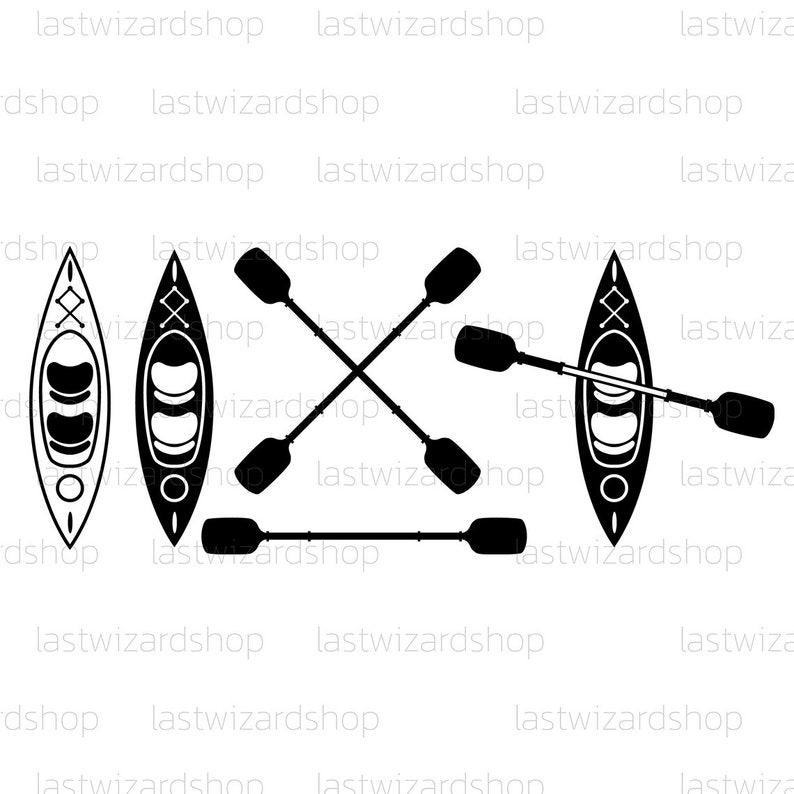 Kayak Svg Bundle Kayaker Svg Kayak Paddle Svg Kayaking Svg - Etsy