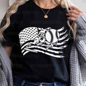 Baseball Distressed American Flag Svg, Baseball Team Svg, Sport Svg ...