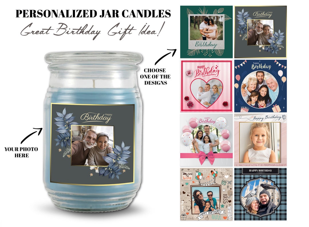 Custom Photo Candle | Personalized Birthday Candle | Birthday Gift ...