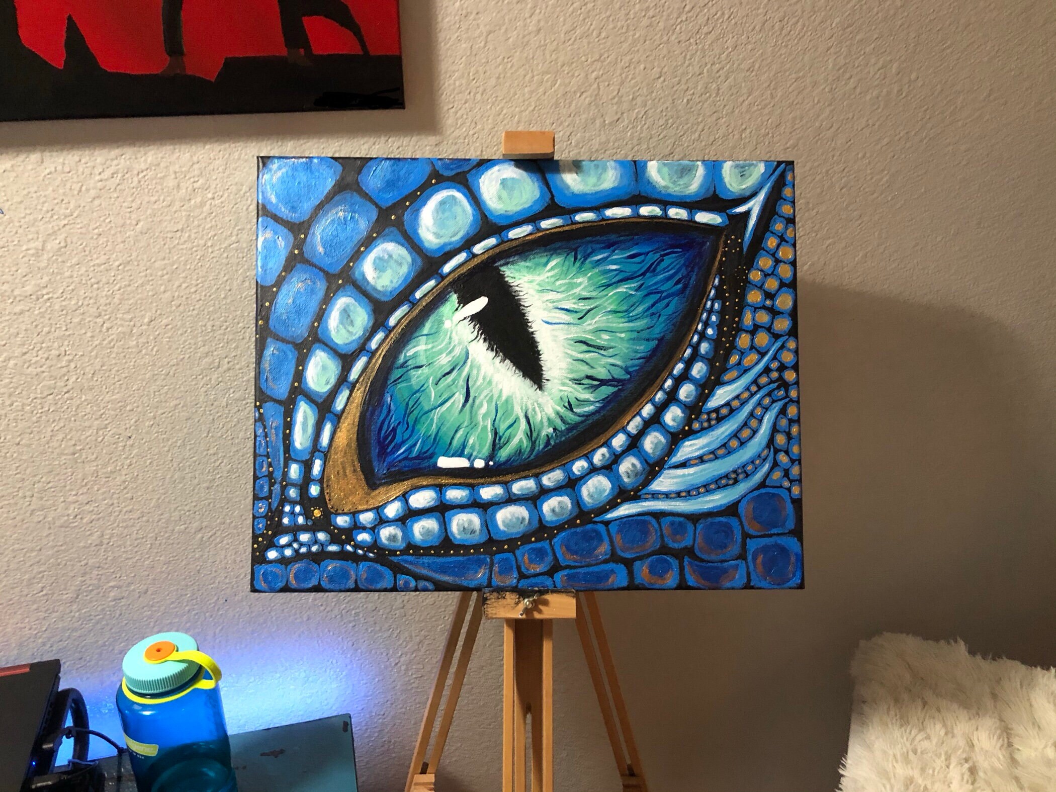 Dragon Eye Acrylic Painting - Etsy