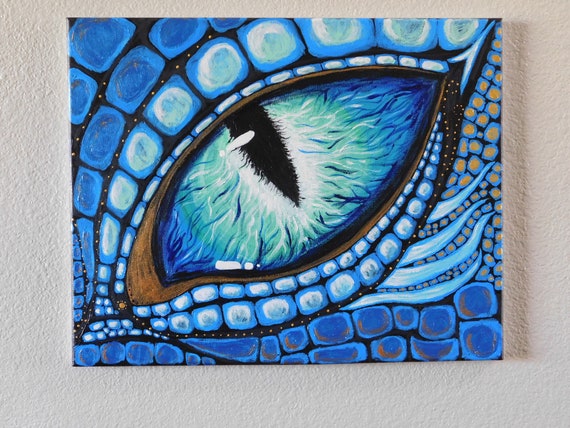 Blue Dragon Eye Art