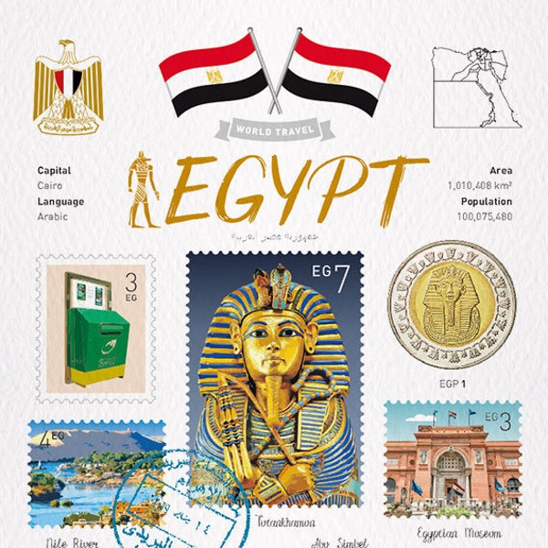 Egypt Postcard - Etsy