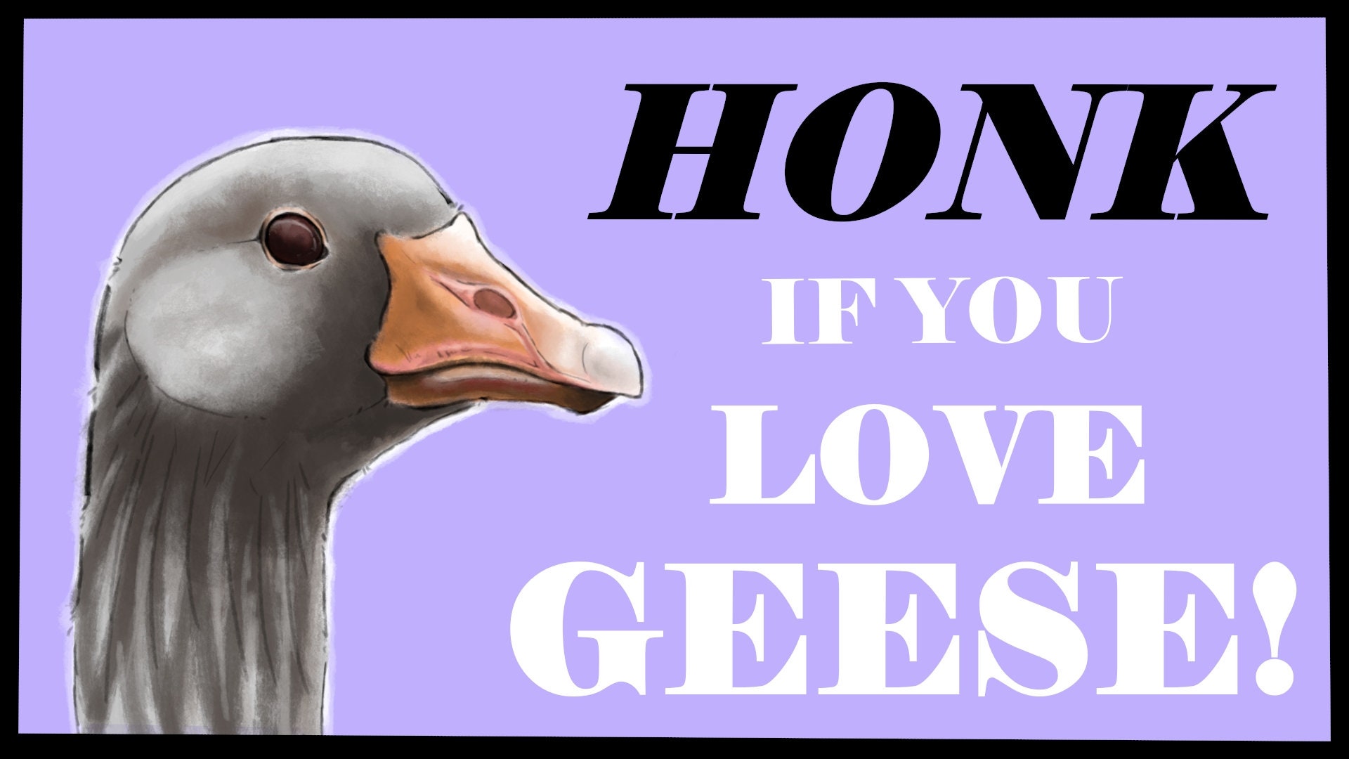 Goose Sticker Bird Bumper Sticker Vinyl Sticker Honk If - Etsy
