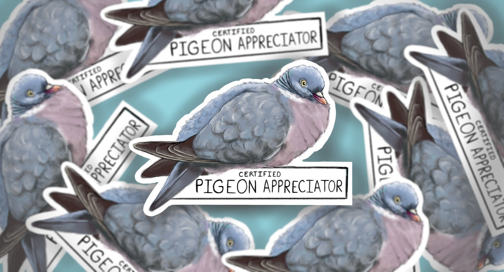 Pigeon Appreciator Sticker Bird Sticker Nature Stickers - Etsy UK
