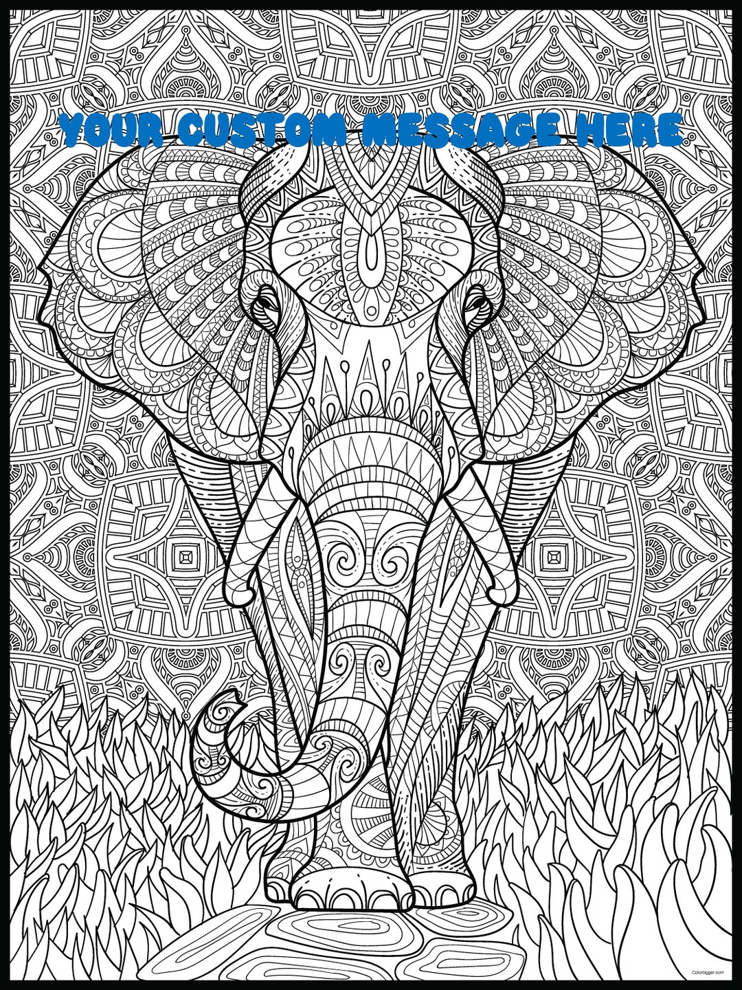 Custom Coloring Poster 36x48, Choose From 8 Designs. Home Decor ...