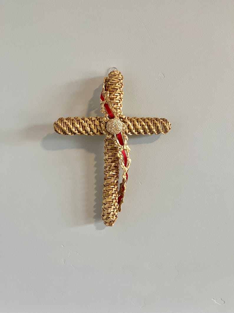 Hand-woven Spiral Wheat Cross - Etsy
