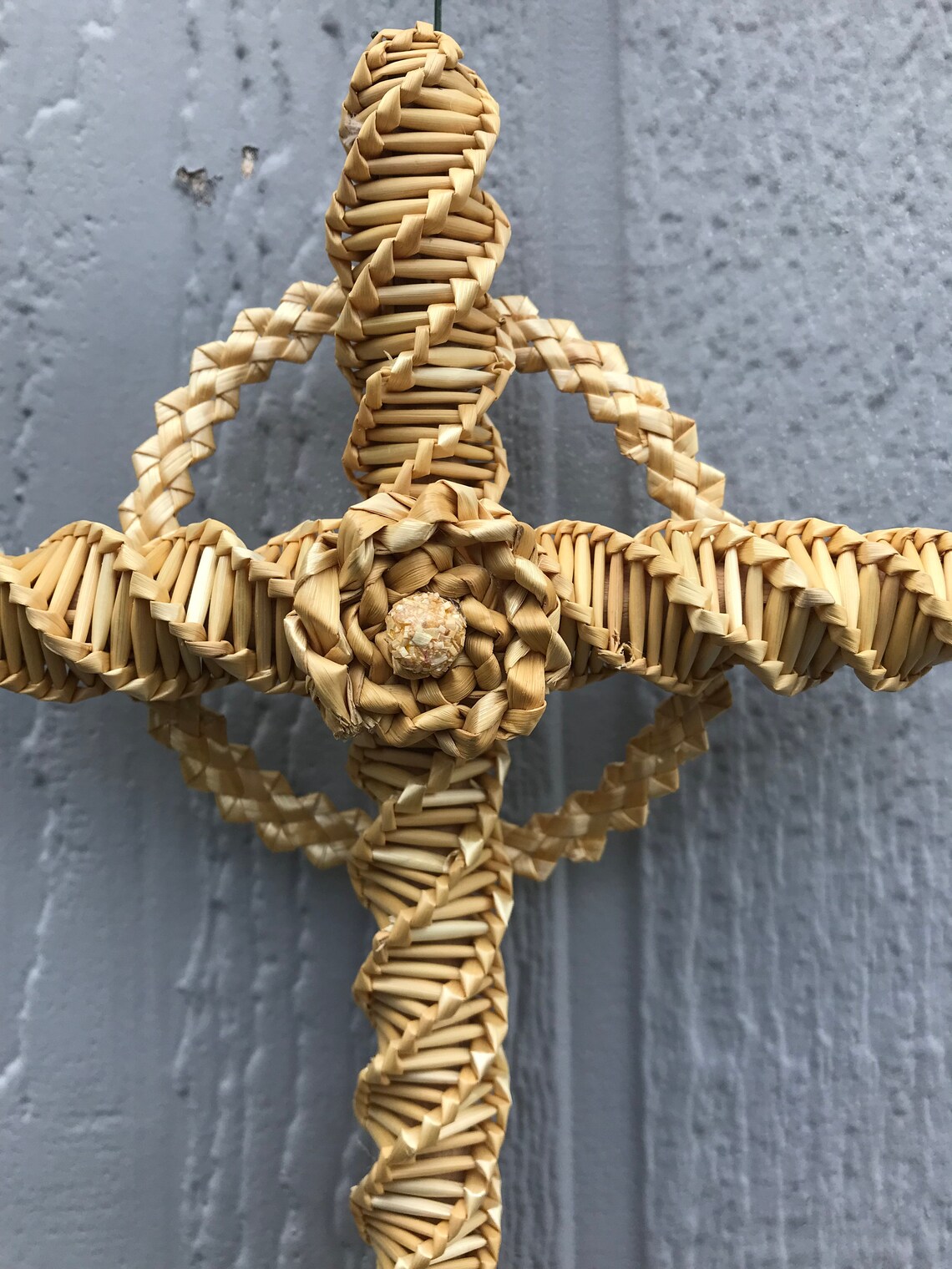 Hand-woven Spiral Wheat Cross - Etsy