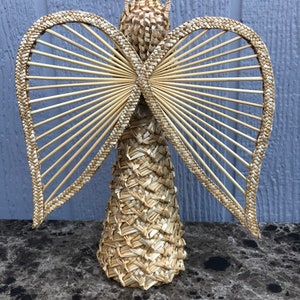 Free Standing or Tree Top Angel Wheat Angel - Etsy