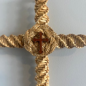 Hand-woven Spiral Wheat Cross - Etsy
