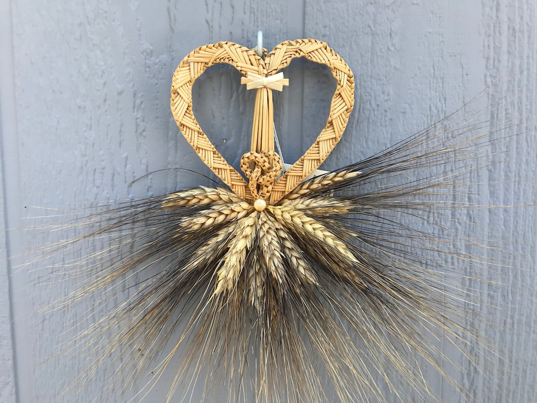 Blackbeard Wheat Diamond Plaited Heart - Etsy