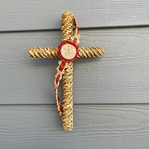 Hand-woven Spiral Wheat Cross - Etsy