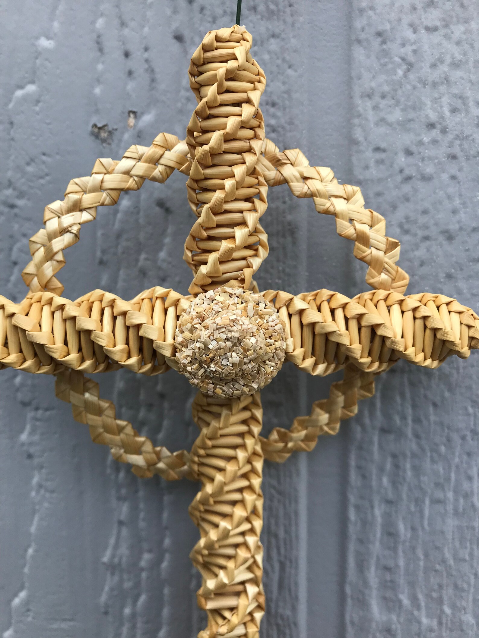 Hand-woven Spiral Wheat Cross - Etsy