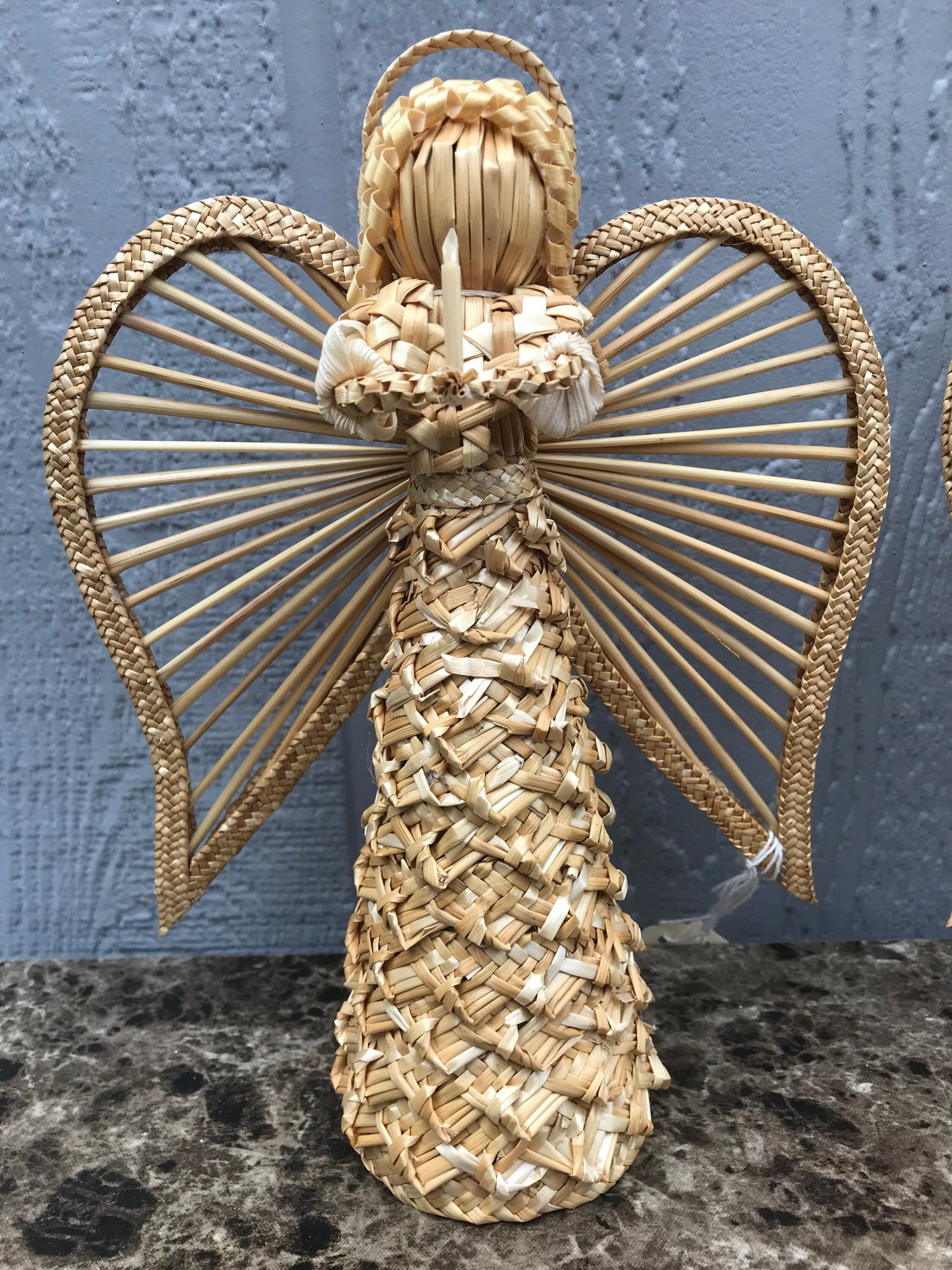 Free Standing or Tree Top Angel Wheat Angel - Etsy