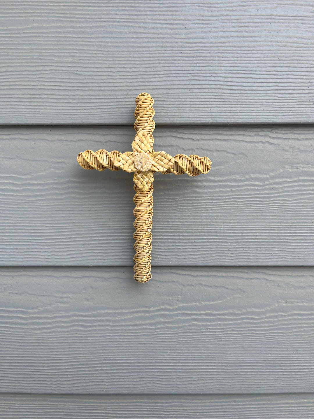 Hand-woven Spiral Wheat Cross - Etsy