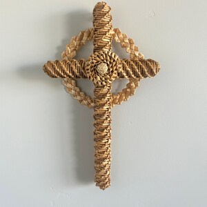 Hand-woven Spiral Wheat Cross - Etsy