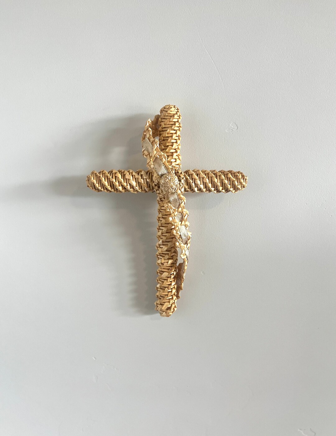 Hand-woven Spiral Wheat Cross - Etsy