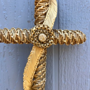Hand-woven Spiral Wheat Cross - Etsy