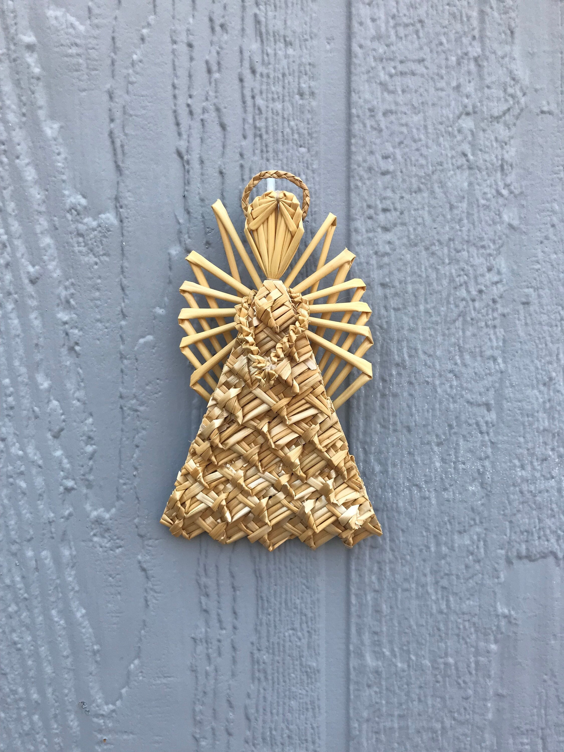 Straw Angel Ornament - Etsy