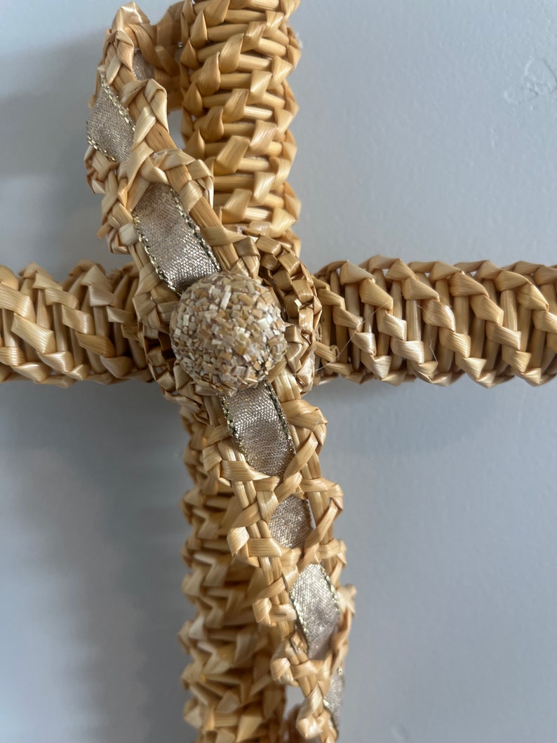Hand-woven Spiral Wheat Cross - Etsy