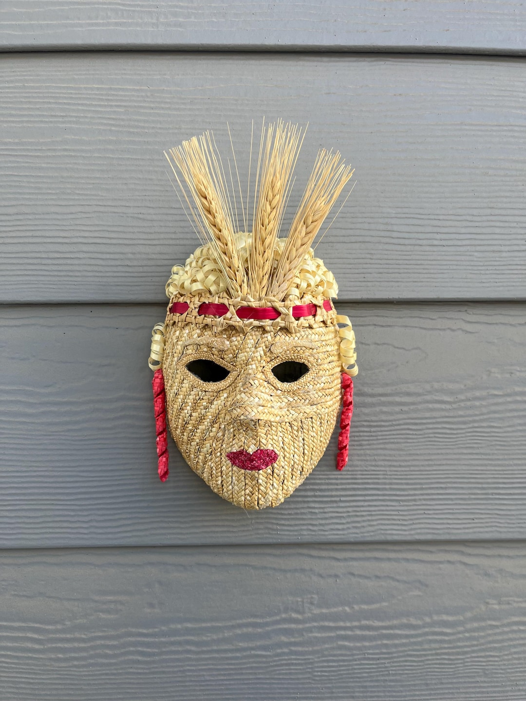 Straw Harvest Mask - Etsy