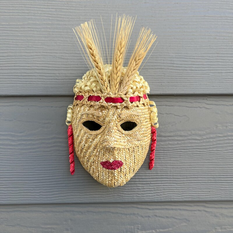 Straw Mask - Etsy