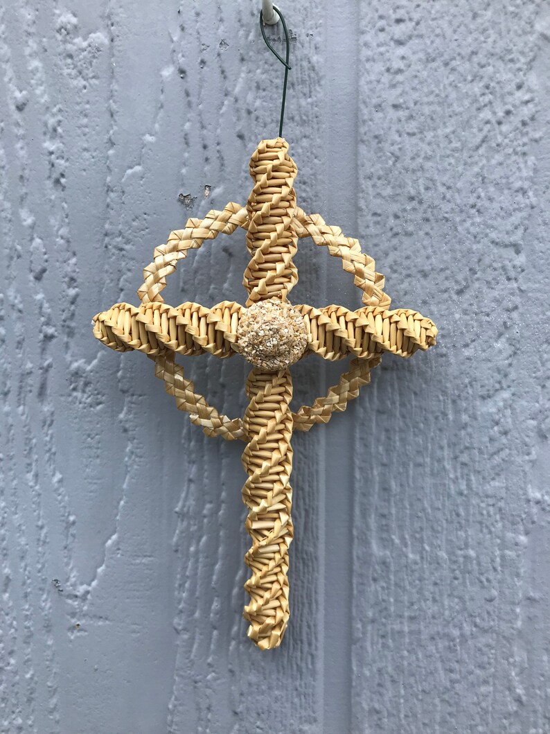 Hand-woven Spiral Wheat Cross - Etsy