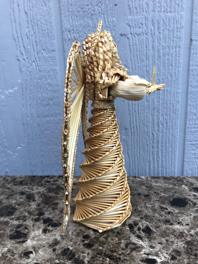 Free Standing or Tree Top Angel Wheat Angel - Etsy